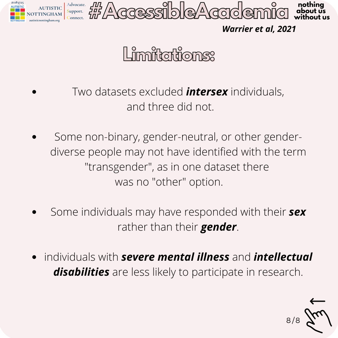 #AccessibleAcademia Transgender & Gender-diverse individuals & autism ...