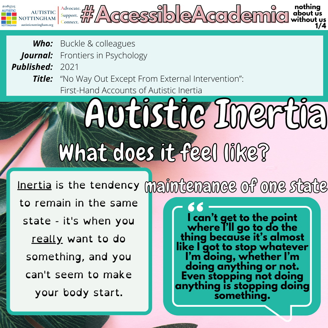 Autistic Inertia Part 4 – Autistic Nottingham